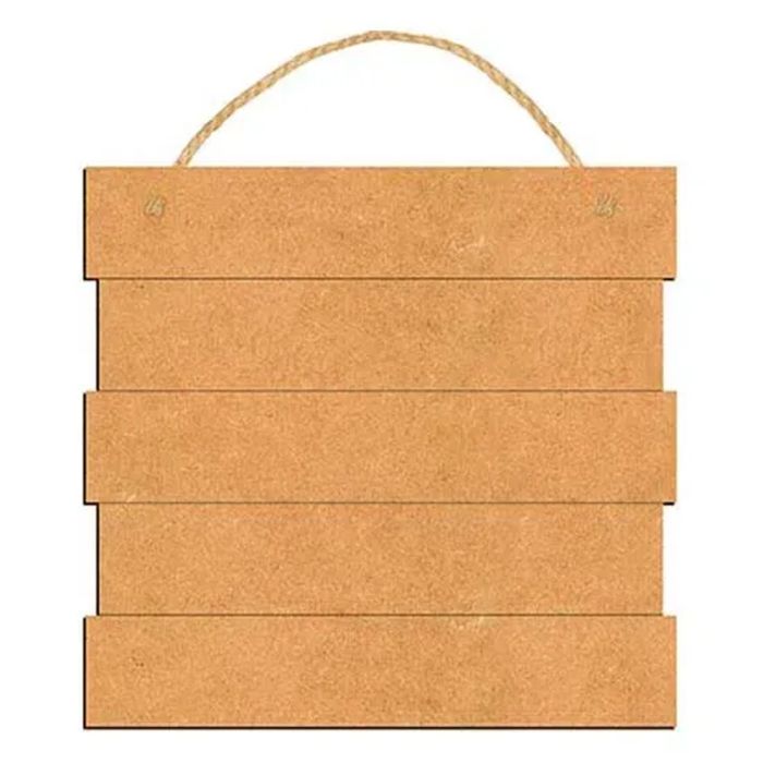 Pallet em MDF Litoarte 29,5 x 29 cm com Cordão de Juta